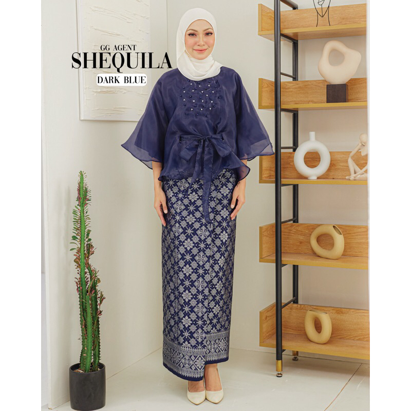 Raya 2024 • Shequila kaftan pario ikat organza style bridesmaid event ...