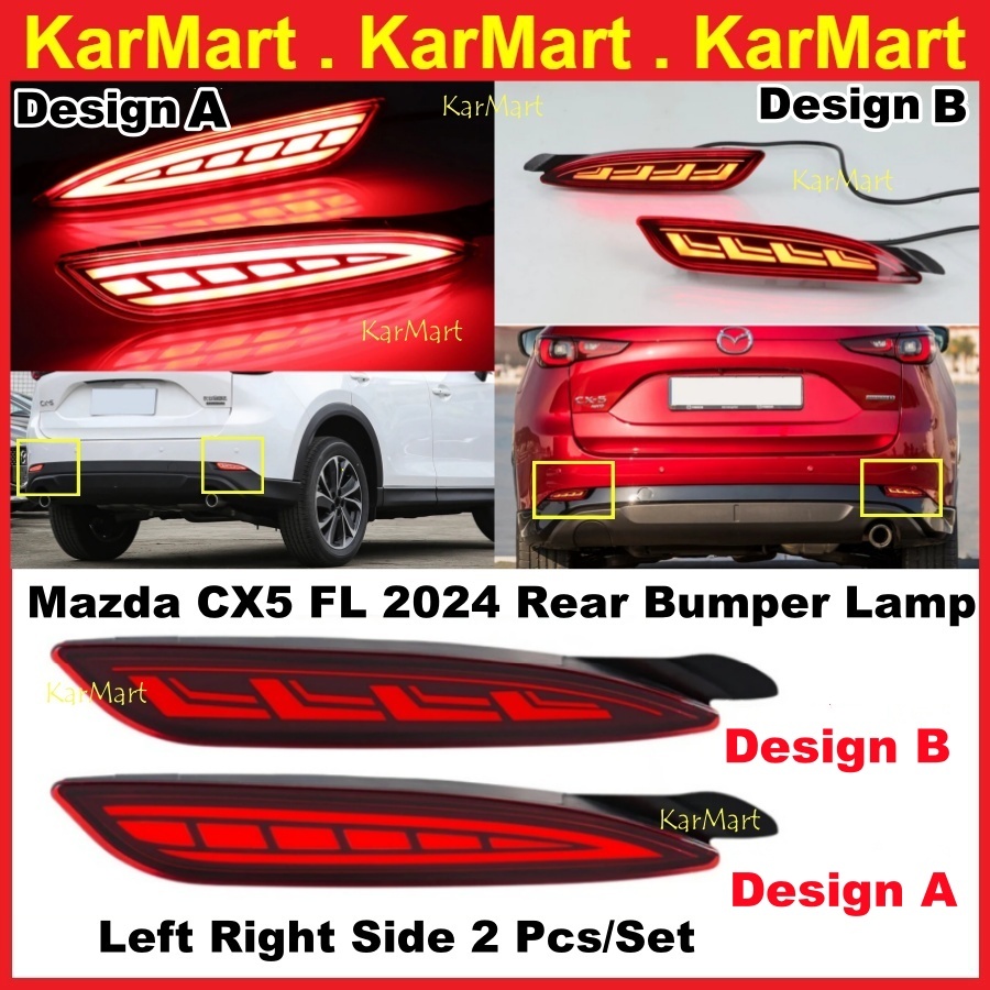 Mazda CX-5 CX5 FL 2024 2025 LED Bumper Light Rear Fog Lamp Brake Light Dynamic Turn Signal ...