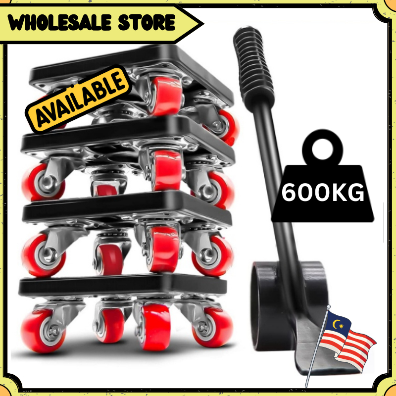 600KG 4PCS Heavy Duty Furniture Lifter Transport Mover Lifter Easy ...