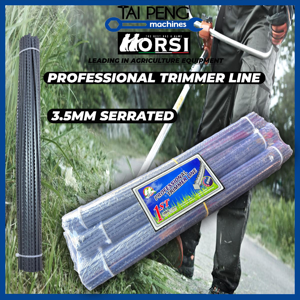 ( Heavy Duty ) Tali mesin rumput ORSI ITALY 3.5MM nylon trimmer ...