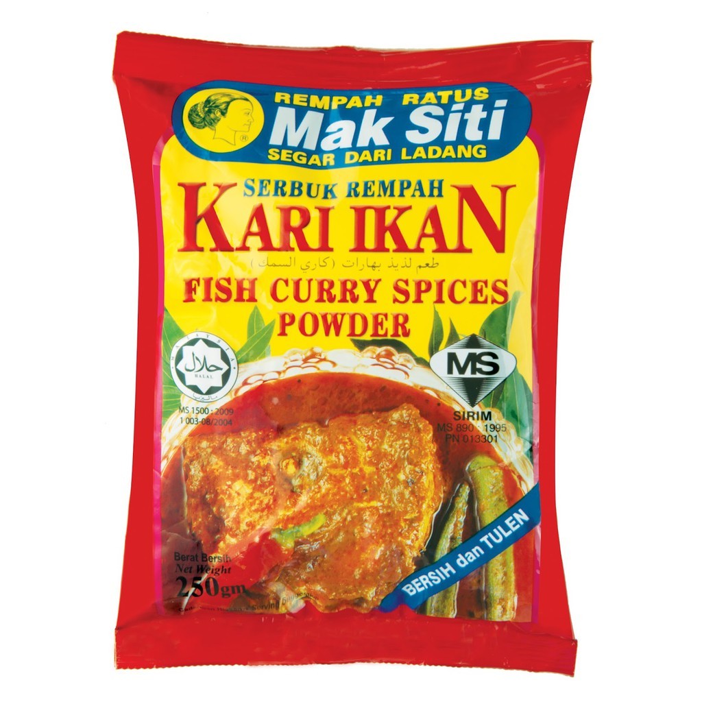 MAK SITI Serbuk Rempah Kari Ikan/ Fish Curry Powder 250g Pack | Shopee ...