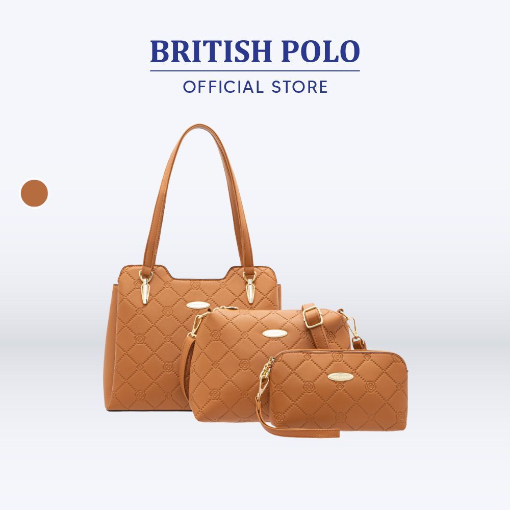 British Polo Mikylie Ladies Womens PU Leather Handbag and Crossbody Bag ...