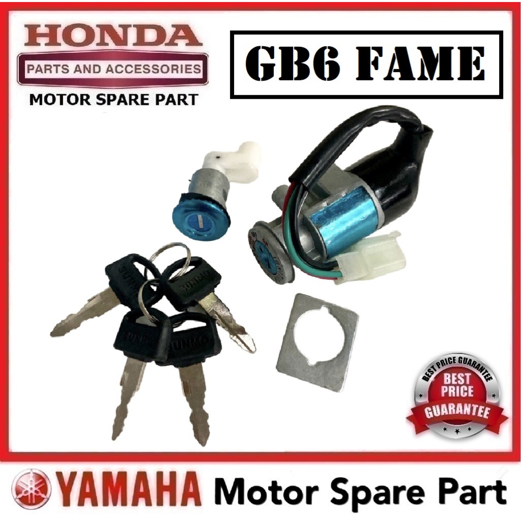 HONDA GB6 FAME MAIN SWITCH SET 0 MAINSWITCH SET KUNCI SWITCH ON/OFF ...