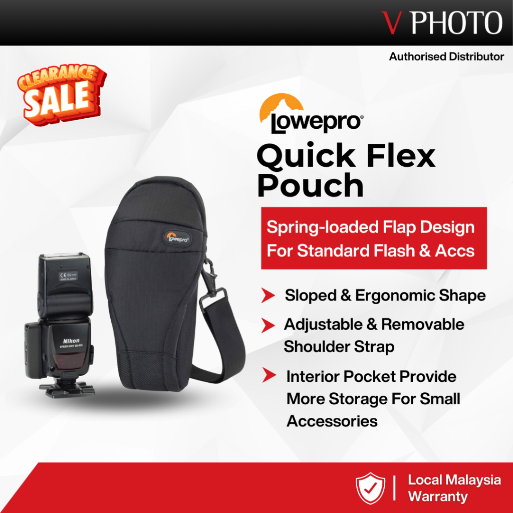 Lowepro S&F Quick Flex Pouch Flash Pouch Camera Bag Strap Bag Shoulder ...