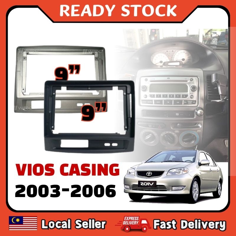 1pc Android Player Casing Toyota Vios 2003 2004 2005 2006 9’'Inch Car ...