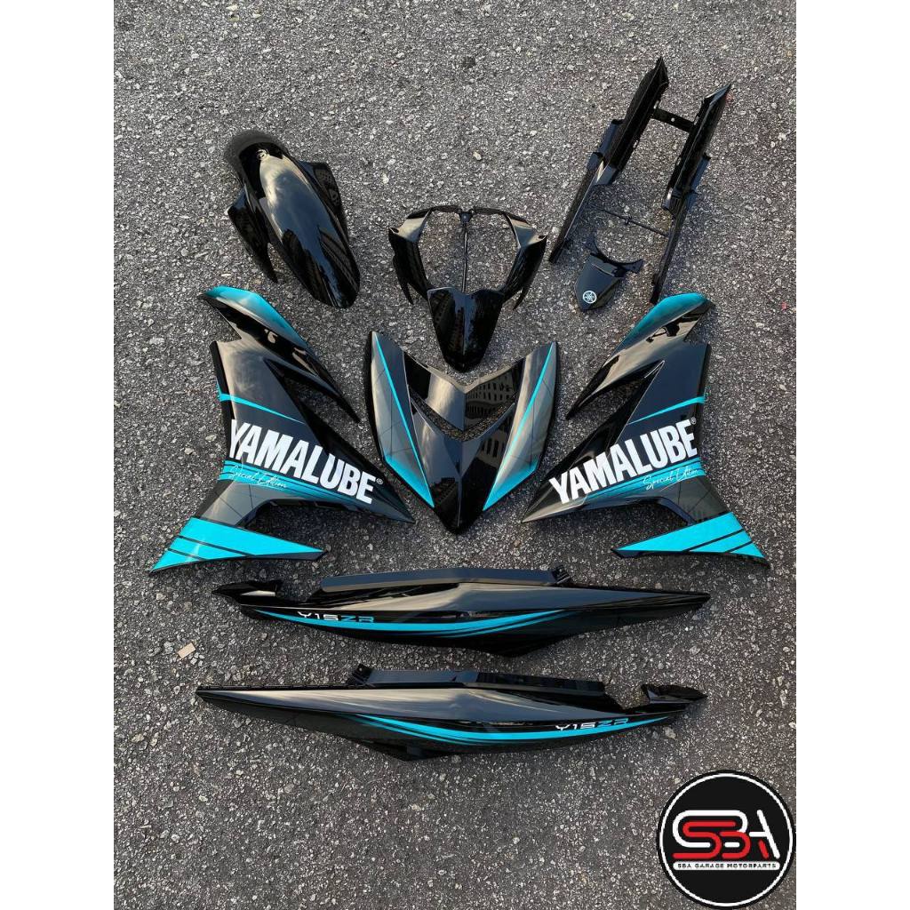 ORIGINAL YAMAHA HLY 100% COVERSET BODYSET YAMAHA Y15 Y15ZR V1 V2 HITAM HIJAU BLACK GREEN ...