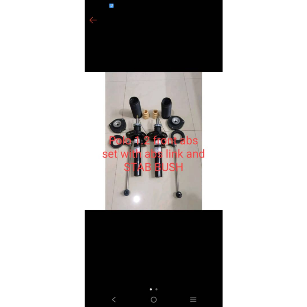 100%ORIGINAL GERMANY VW POLO 1.2 FRONT ABSORBER SET WITH ABSORBER LINK ...