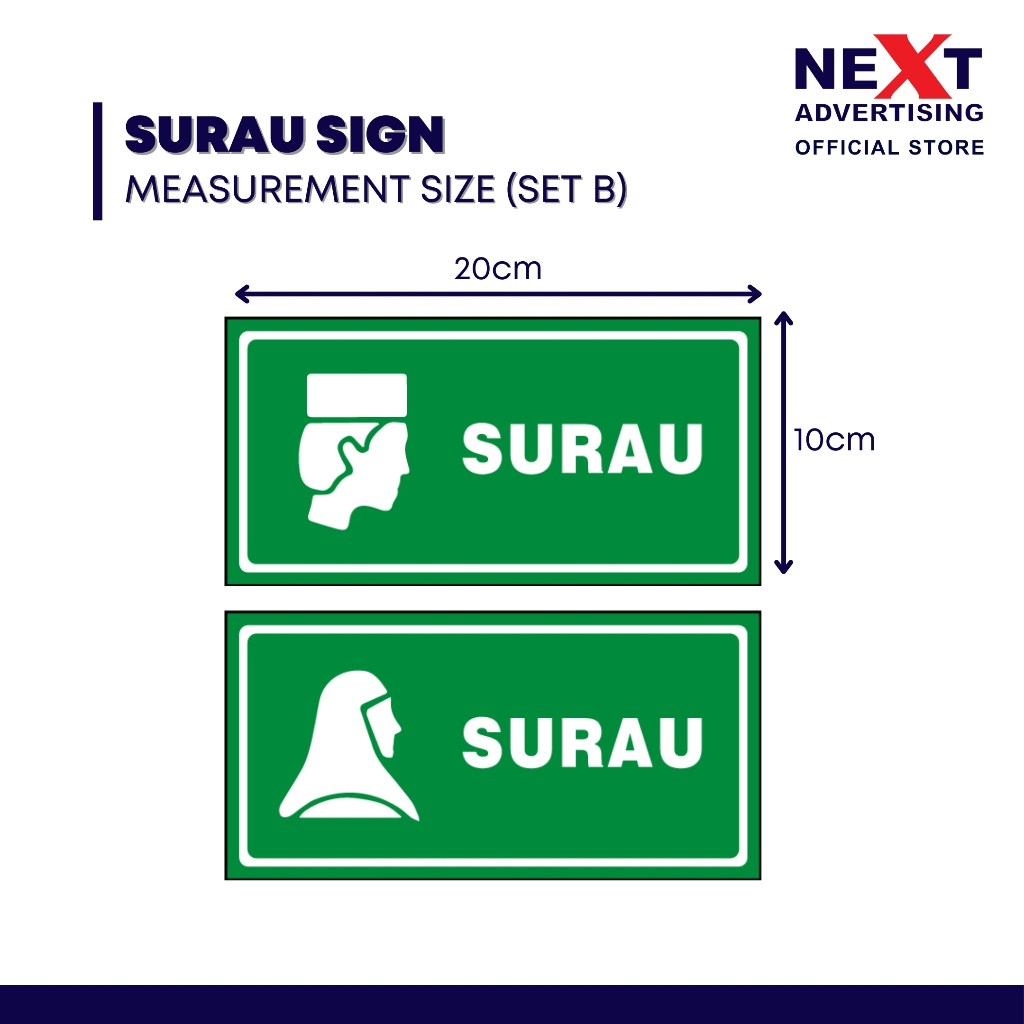 Surau / Bilik Solat Sign | Sticker or Sticker On Board | Shopee Malaysia