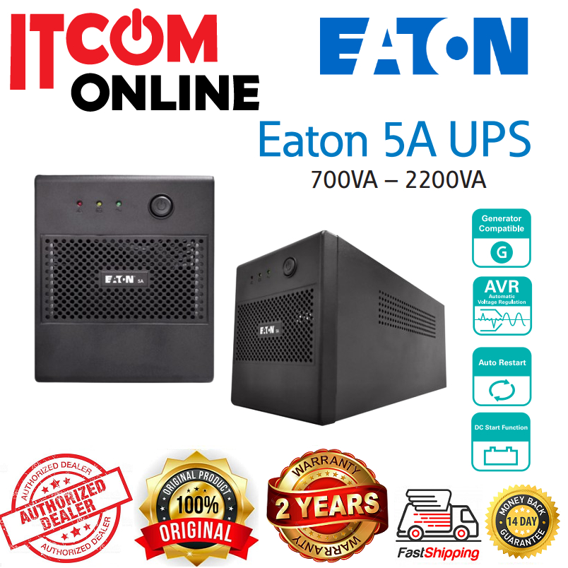EATON 5A 700VA/900VA TOWER 2*UNIVERSAL SOCKET UPS (EA-P-5A700I-UNI)(EA ...