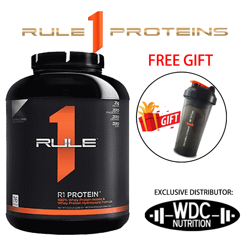 Rule 1 Protein 100% Whey Protein Isolate 5lbs - ON, Susu gym, Gold ...