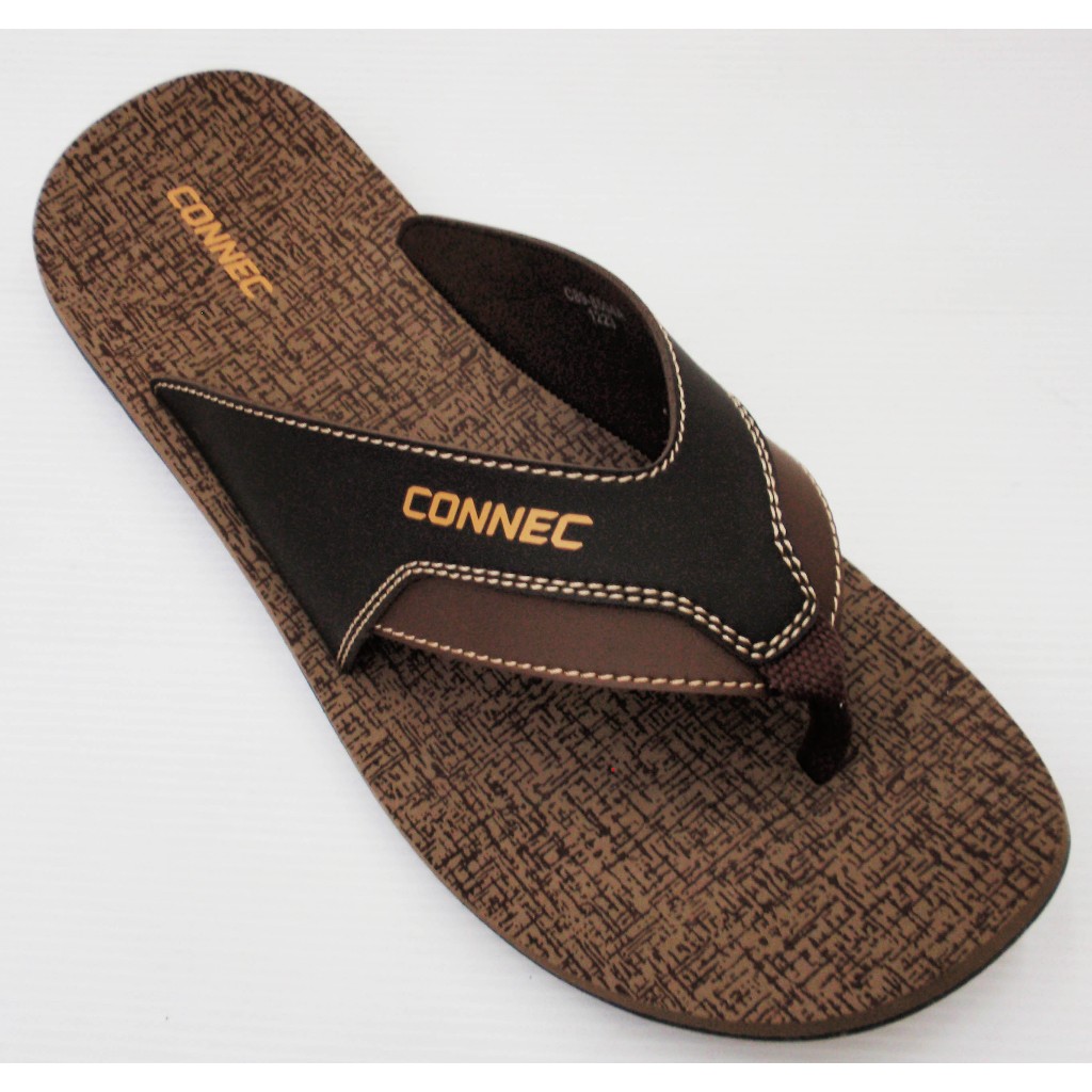Connec Big Saiz Men Slippers - No.8504 (Brown) | Shopee Malaysia