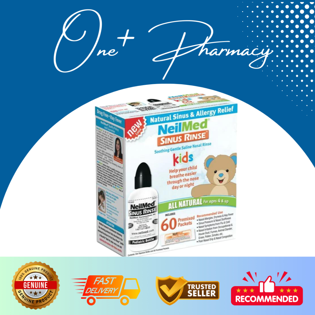 Neilmed kids sinus rinse starter kit(1bott+60 sachets) | Shopee Malaysia