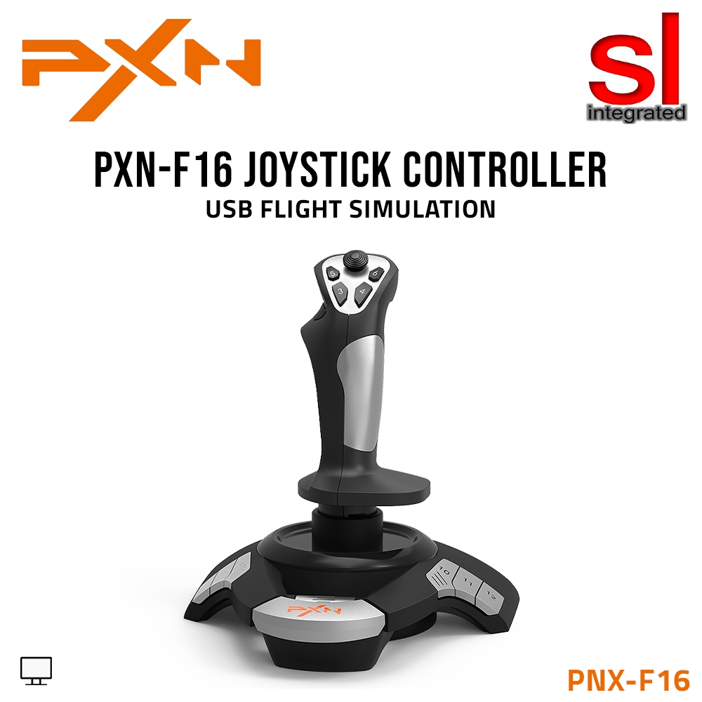 PNX-F16 USB FLIGHT SIMULATION JOYSTICK CONTROLLER WITH VIBRATION ...