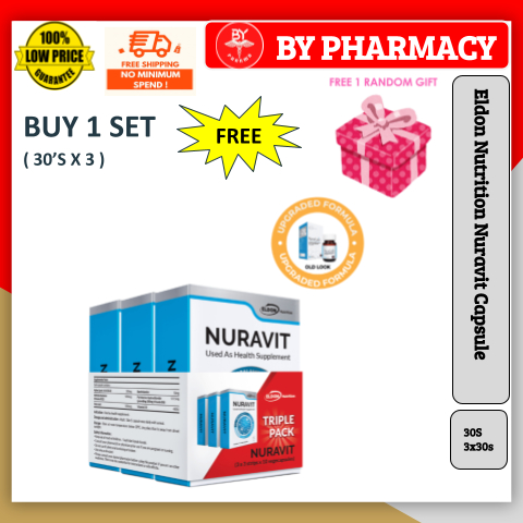 Eldon Nutrition Nuravit 6 In 1 Formulation for Nerve Health 30's OR 3x ...