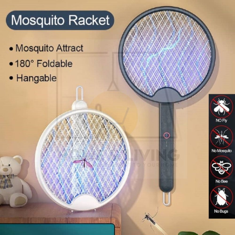 EA Home Electric Mosquito Racket, Foldable Electric Mosquito Swatter ...
