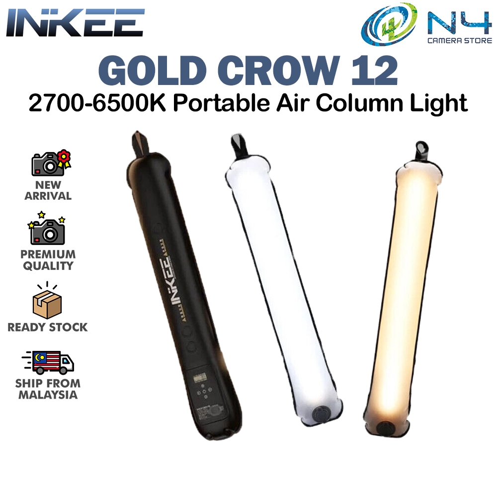 INKEE GC12 Gold Crow 12W Portable Air Column Light Built in Li-ion ...