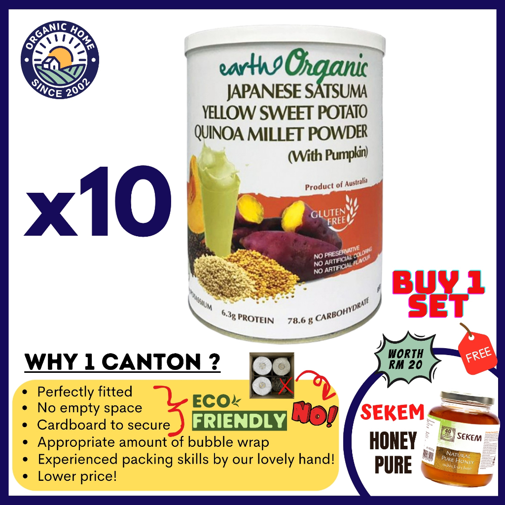 {VALUE PACK} Earth Organic Japanese Satsuma Yellow Sweet Potato Quinoa ...