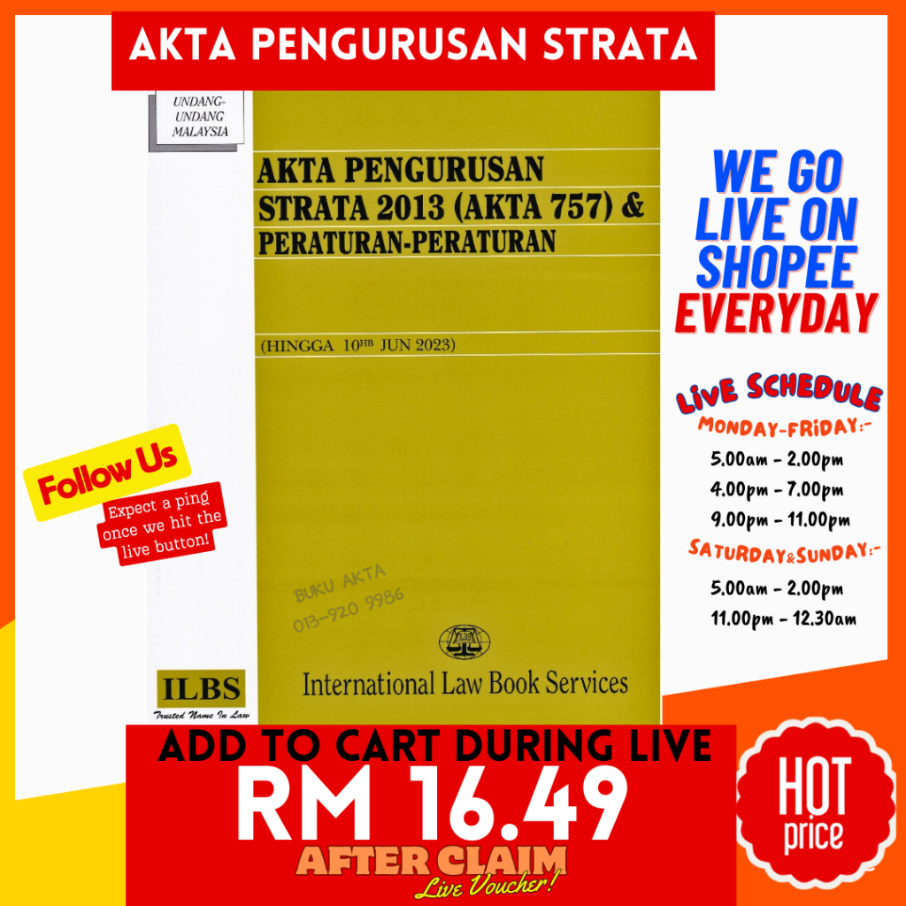 Akta Pengurusan Strata 2013 (Akta 757) & Peraturan-Peraturan (Hingga ...