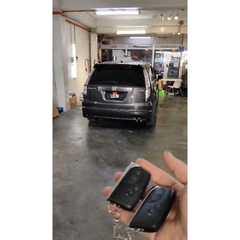 Leon honda stream PKE fully Keyless intelligent smart alarm system with ...