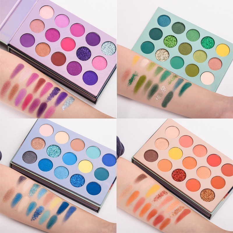 COCO Urban 60 Colors Eyeshadow Palette, Glitter Metallic Matte Shimmer ...