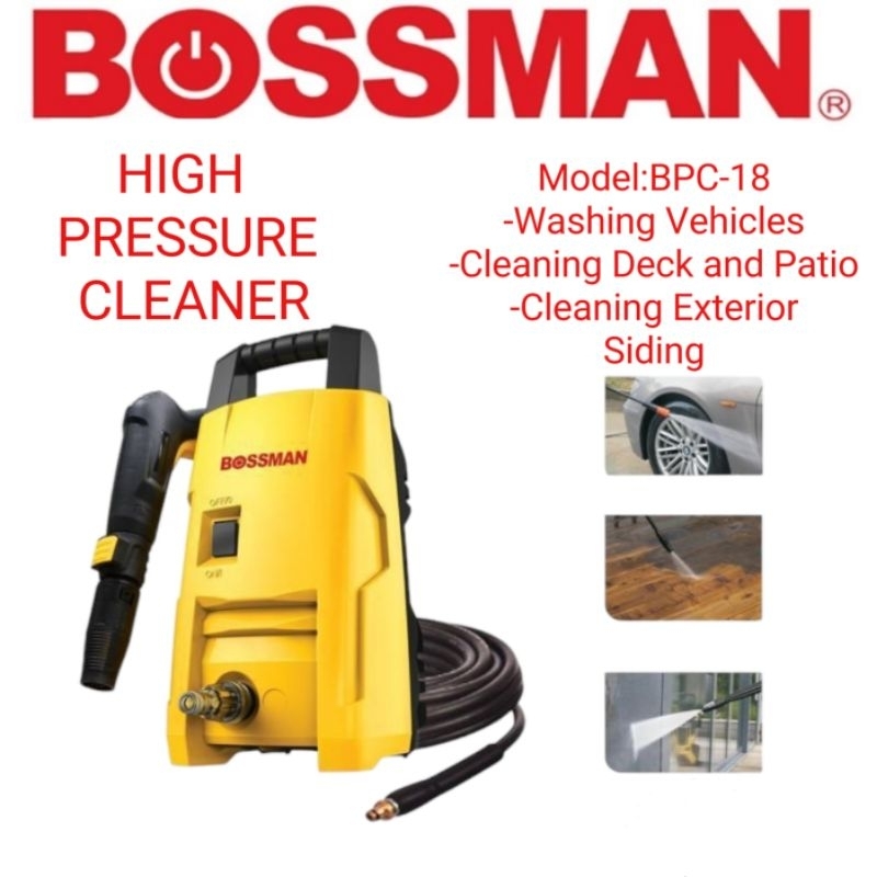 BOSSMAN BPC-18 110Bar High Pressure Cleaner Water Jet Sprayer 1400W ...