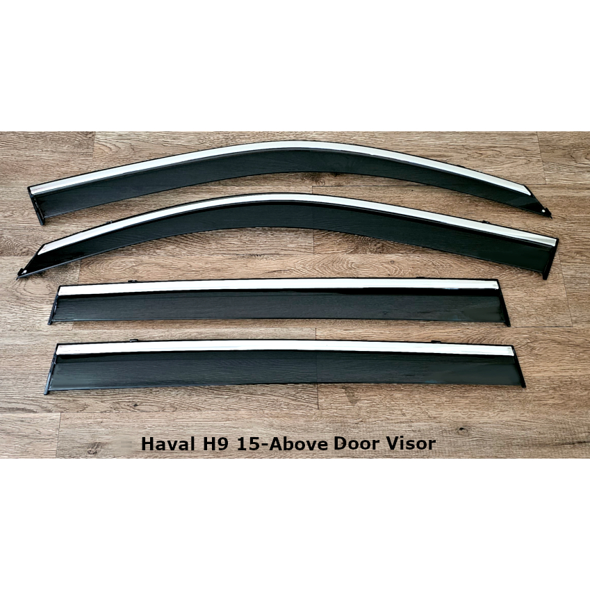 Haval H9 2018 2019 2020 2021 2022 2023 2024 Injection Door visor With Stainless Steel Lining ...