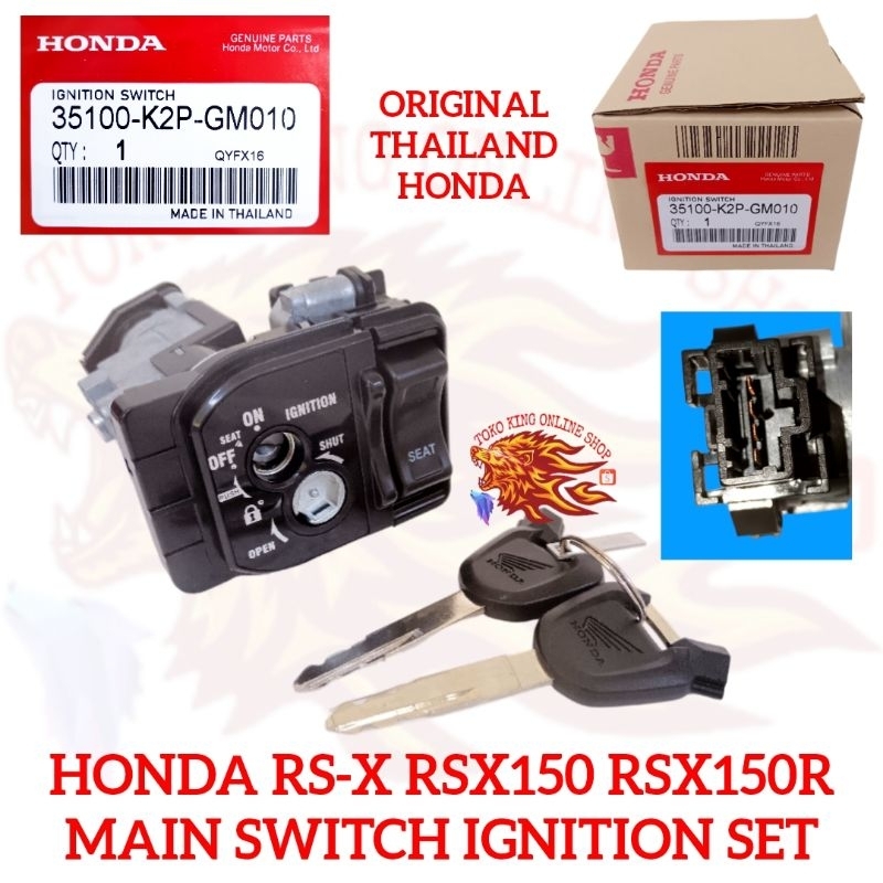 ORIGINAL HONDA RS-X RSX150 RSX150R RS X 150 RS-X150 MAIN SWITCH KUNCI ...