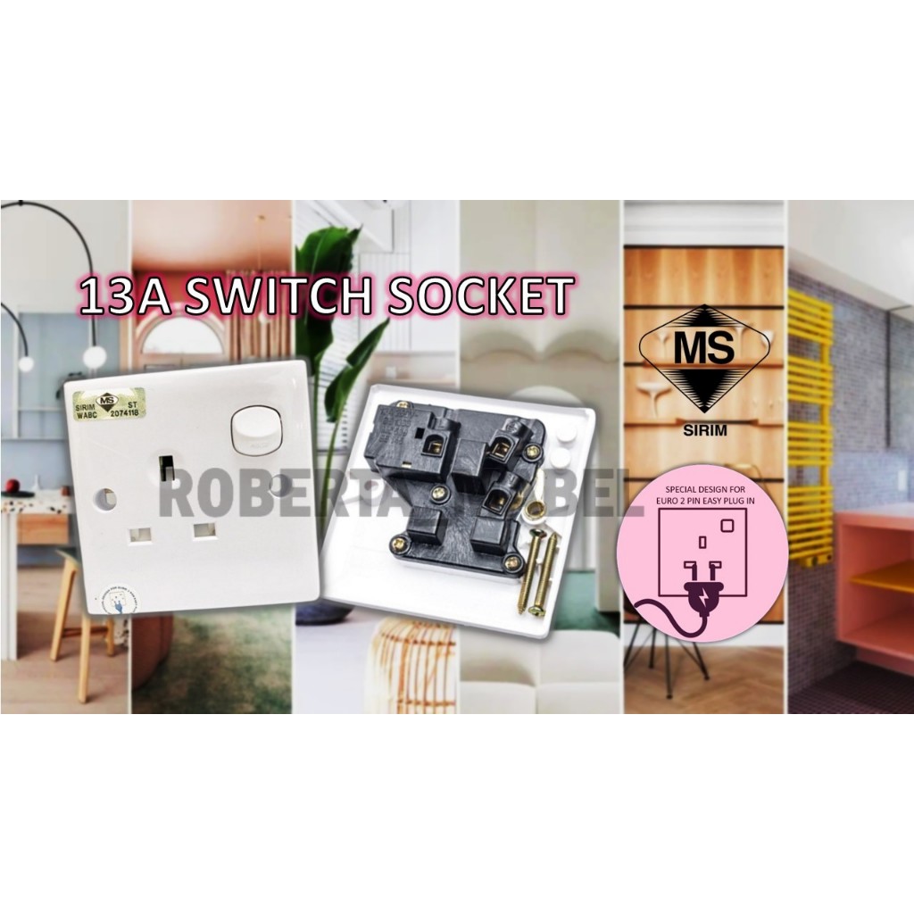 SUM/SIEMENS SWITCHES WITH SIRIM 13A 1G / 13A 2G / 15A / 20A / 1G1W ...