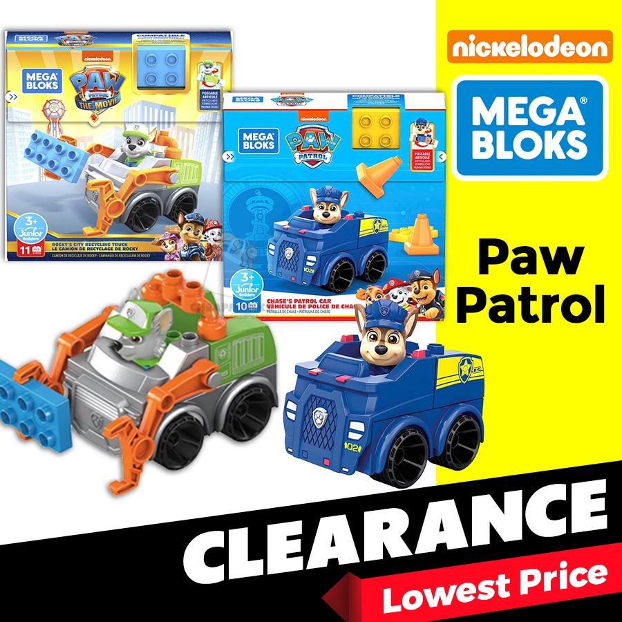 Mega Bloks Paw Patrol Toy Mainan Paw Patrol Rubble's City Construction ...