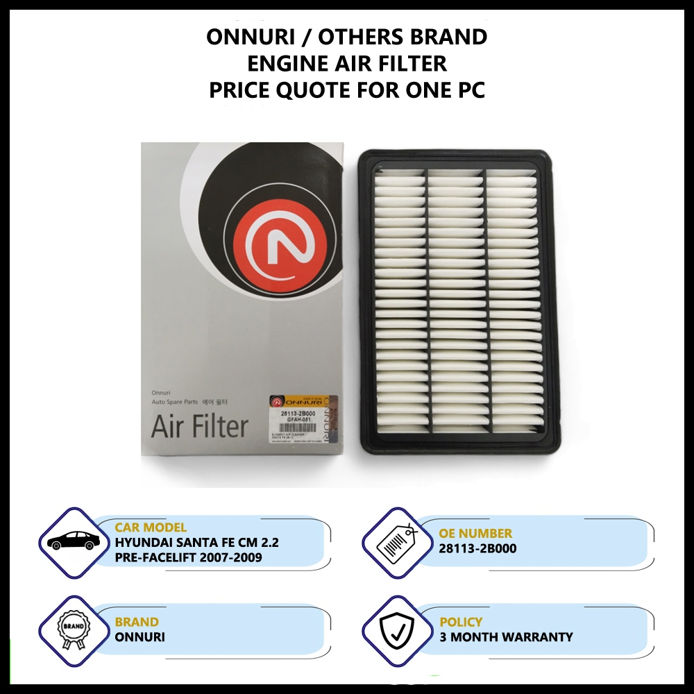 Hyundai Santa FE CM Pre-Facelift 2.2L Diesel 2007-2009 Korea ...