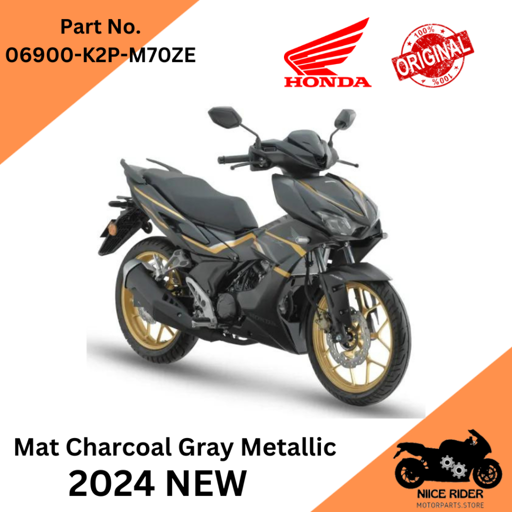 Honda RSX 150 2024 new cover set 100% original honda cover 06900-K2P-M70 | Shopee Malaysia