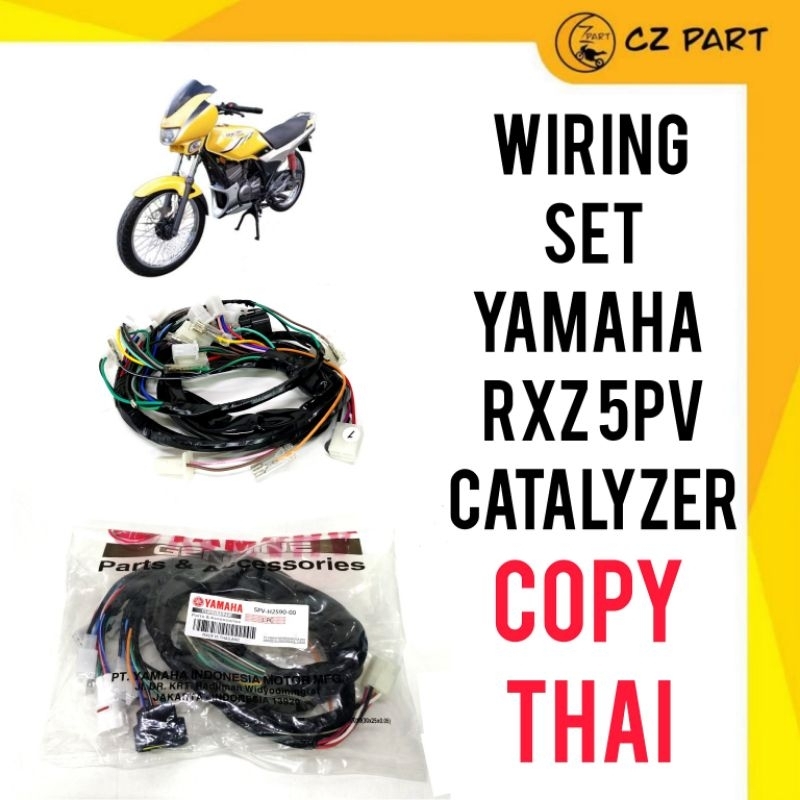 WIRING SET WIYER SET CABLE YAMAHA RXZ CATALYZER 5PV KATAKCOPY THAI ...