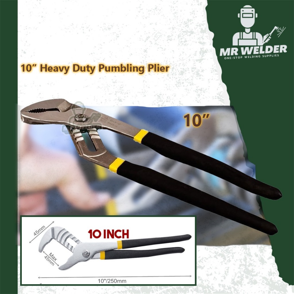 10Inch Water Pump Plier Plumbing Pipe Plier / Playar Pam Paip / 水泵钳 ...
