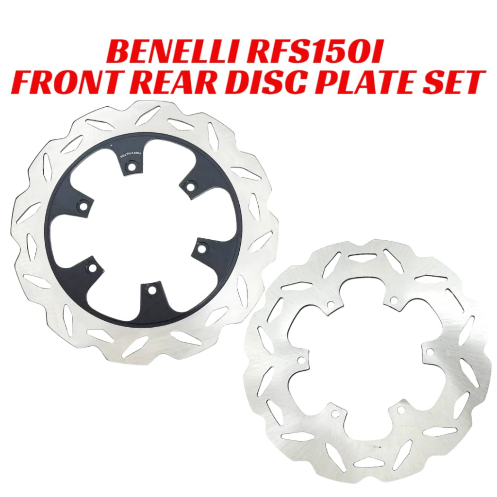 Benelli RFS150I RFS 150I Front Rear Disc Plate Set Set Piring Dissc ...