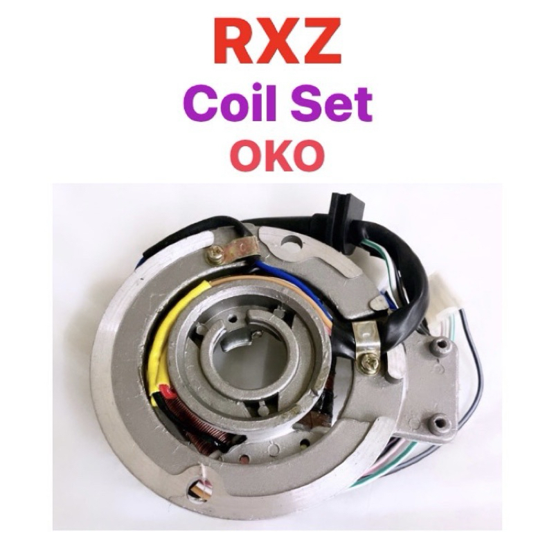 YAMAHA RXZ COIL SET + PLATE ( OKO ) // RXZ135 RXZ 135 RXZ OLD FUEL COIL ...