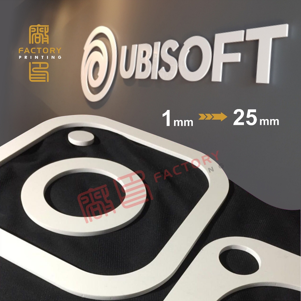 Custom PVC 3D Logo Signage | 3D Lettering | PVC Foam Board | UV ...
