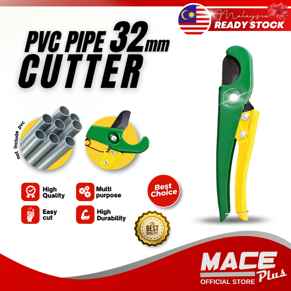 JXT17A 32MM PVC Pipe Cutter Multifunctional Heavy Duty Pemotong Paip ...