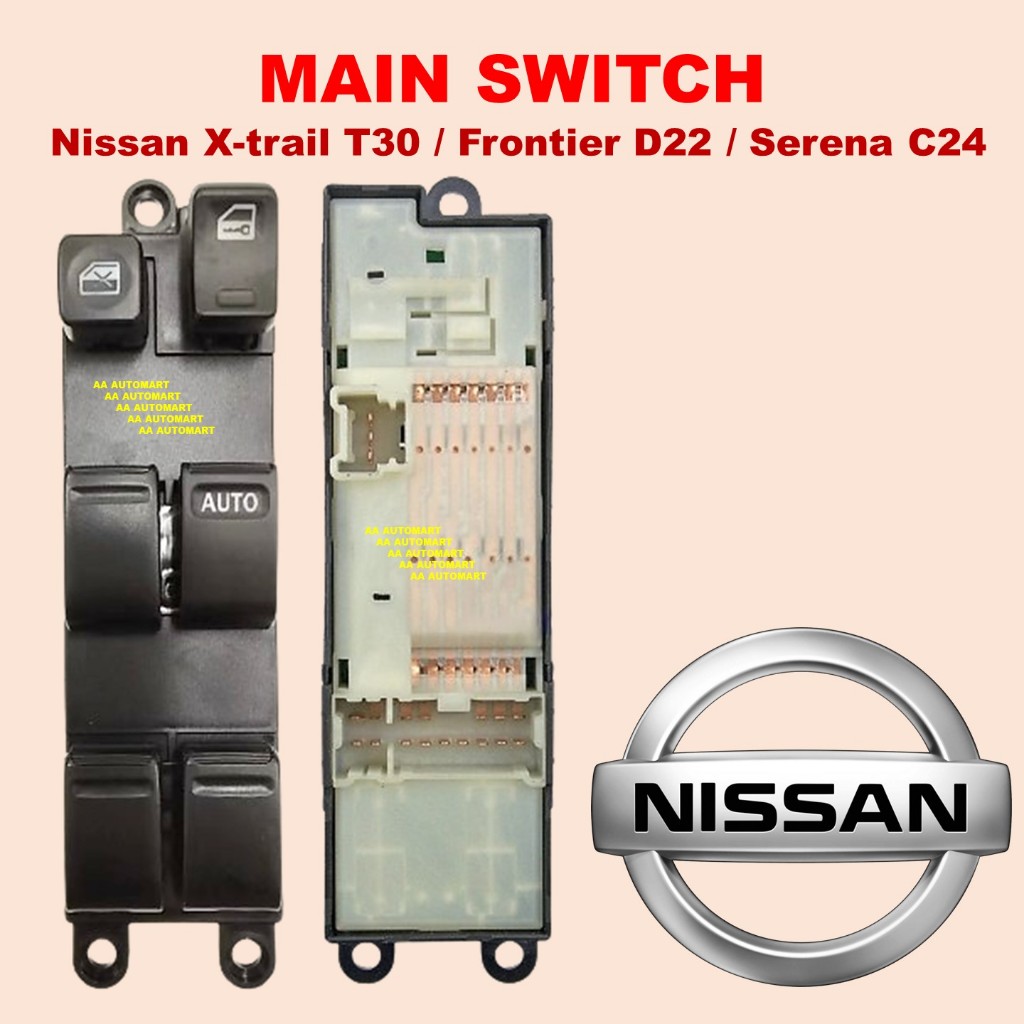 WARRANTY Nissan X-trail T30 / Frontier D22 / Serena Main Switch Power ...