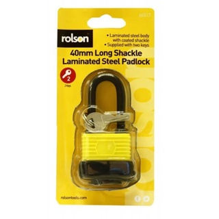 Rolson Long Shackle Laminated Padlock 40mm | Shopee Malaysia