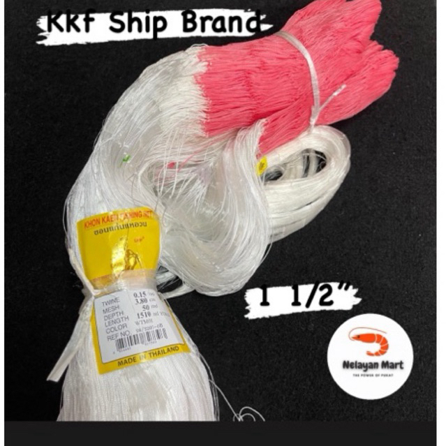 0.15 x 1 1/2” x 50MD x 1510ML Isi Jaring Kosong Udang Tiga Lipis(Ship Brand)Pe sv | Shopee Malaysia