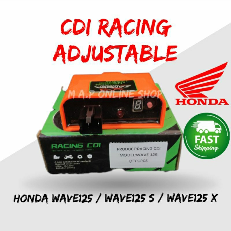 Honda Wave125 Wave125S Wave125X Cdi Racing Adjustable No Cut Off 4 Pin ...