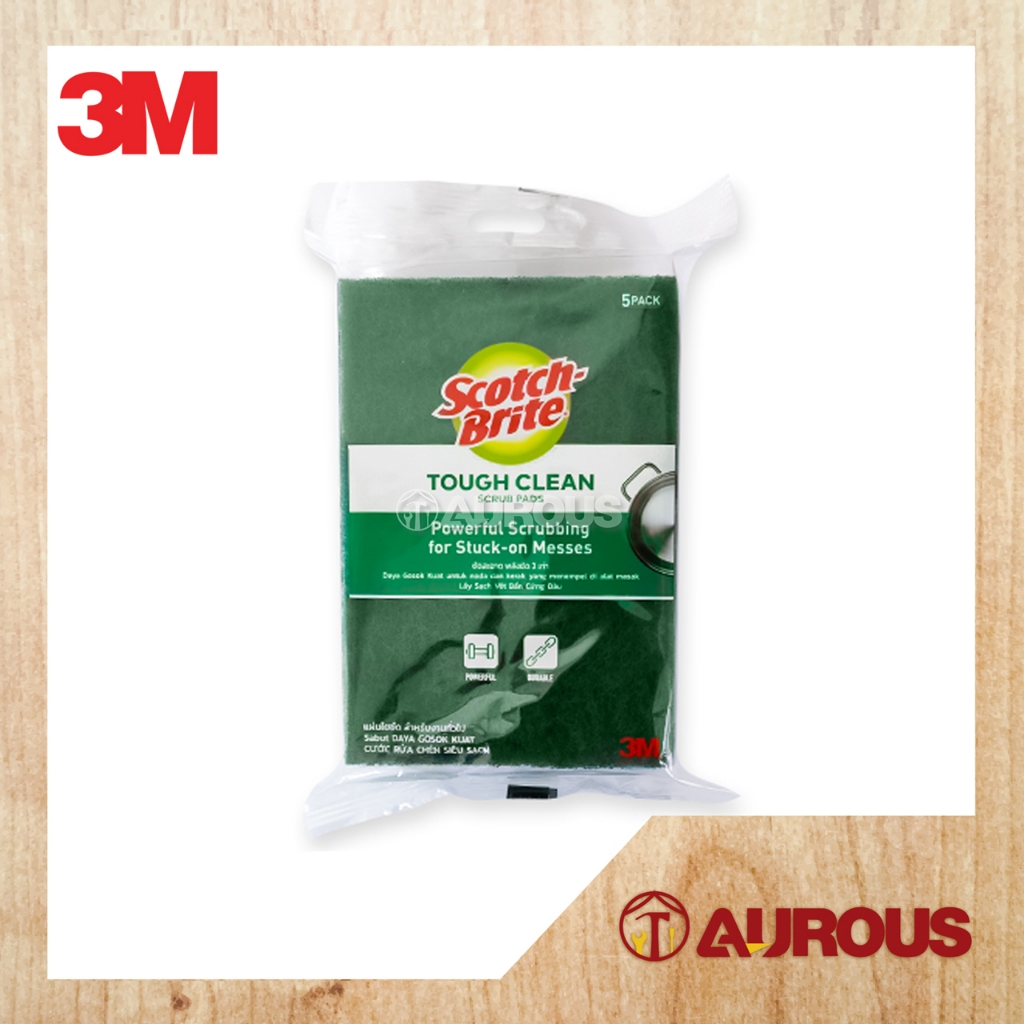 3M SCOTCH BRITE SCOURER GREEN PAD H/D (5 PCS/PACK) | Shopee Malaysia