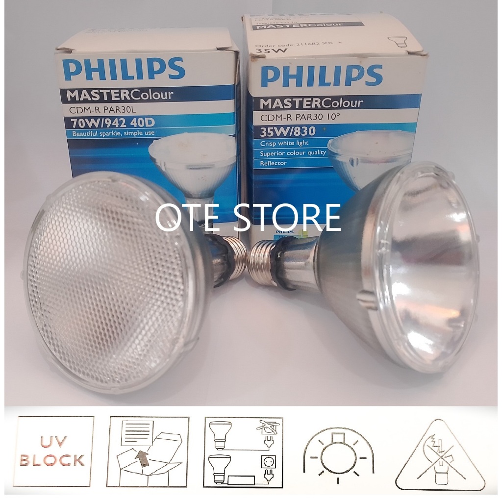PHILIPS PAR30 CDM-R E27 SPOT LIGHT (35W/70W) | Shopee Malaysia