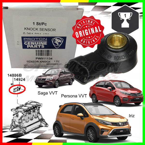 Original Proton Knock Sensor Iriz Saga VVT Persona VVT PW911134 ...