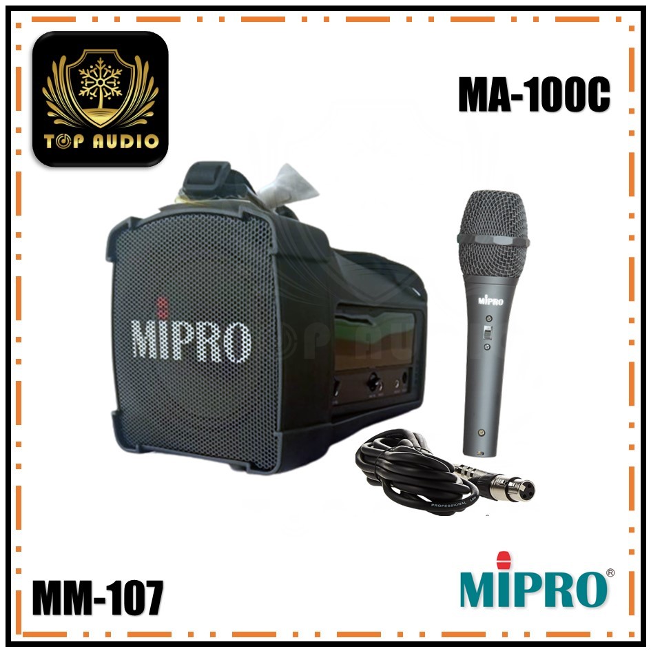 Mipro MA-100C Personal PA System with MM107 Handheld Wired Mic | Shopee Malaysia