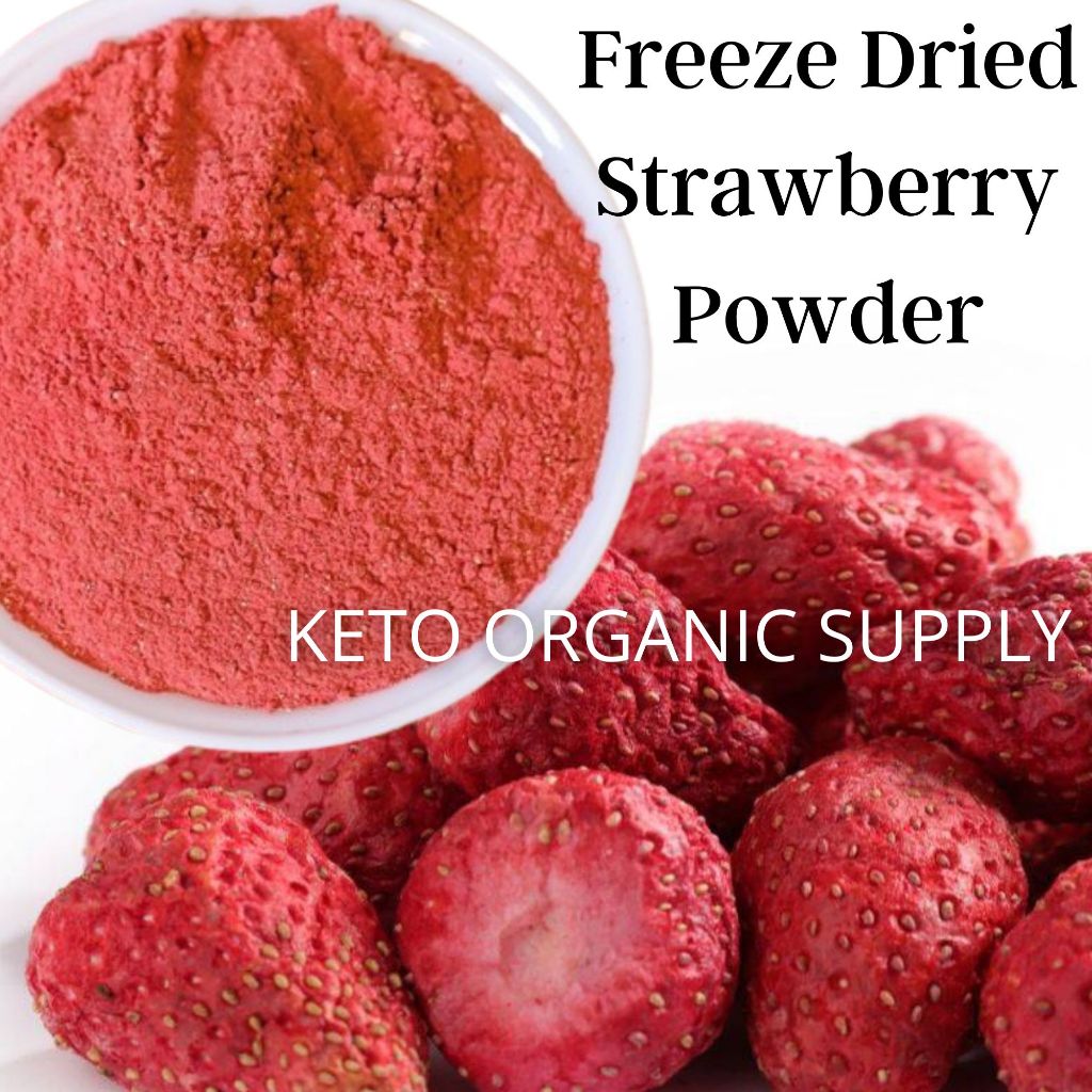 Freeze Dried Strawberry Powder (FD) (Clump Powder) 冻干草莓粗粉 100g - 500g ...