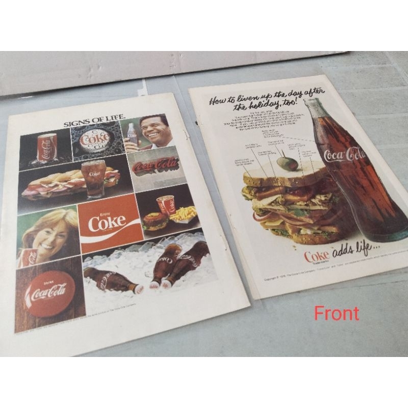 USA Coca Cola Coke Magazine Advertisment Note | Shopee Malaysia