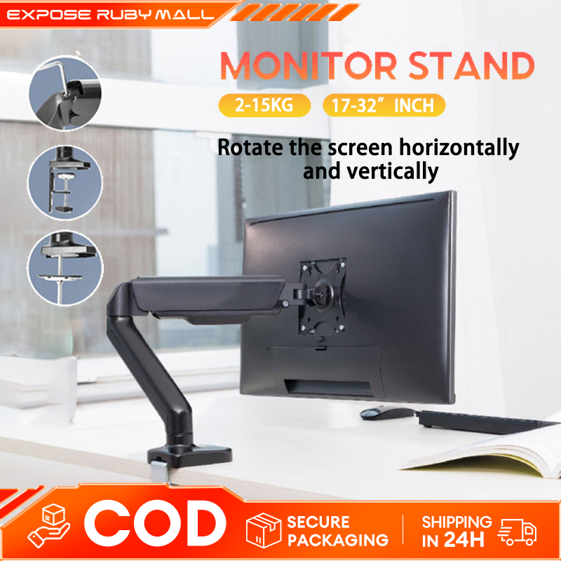 Monitor Stand 32 Inch Monitor Arm Djustable Single Computer Monitor Arm ...
