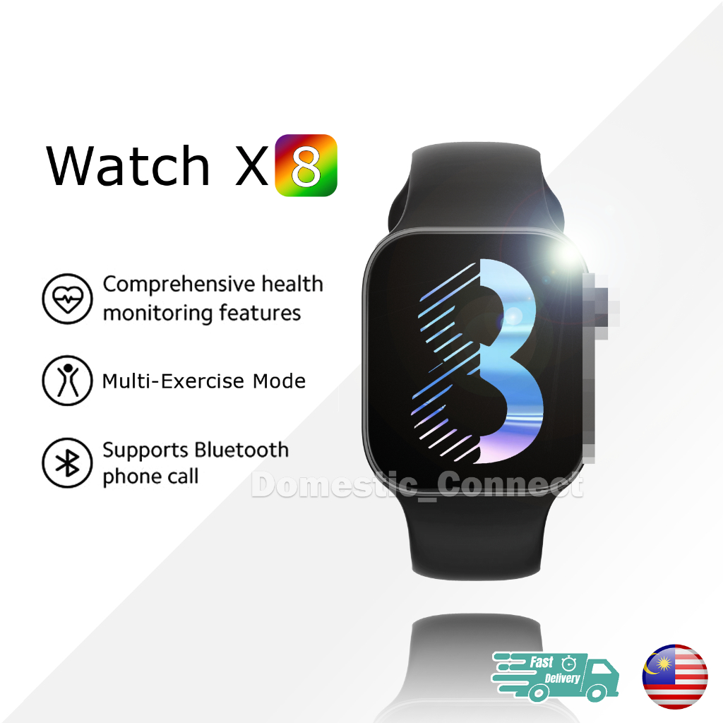 Smart Watch X7 X8 IOS & Android Bluetooth Fitness Watch with Pedometer ...