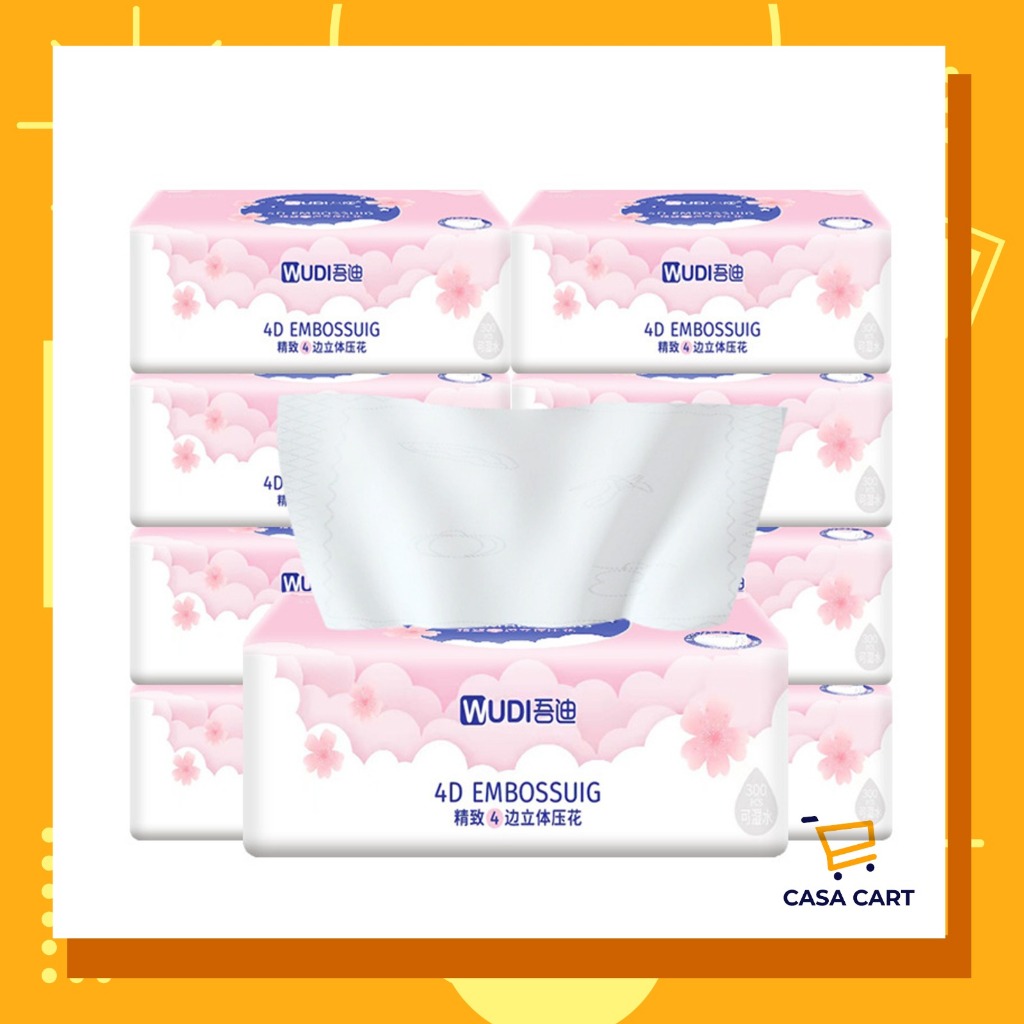 CASA CART Reka Bentuk Bunga Sakura Kreatif 5 Lapisan Tisu Muka Licin ...